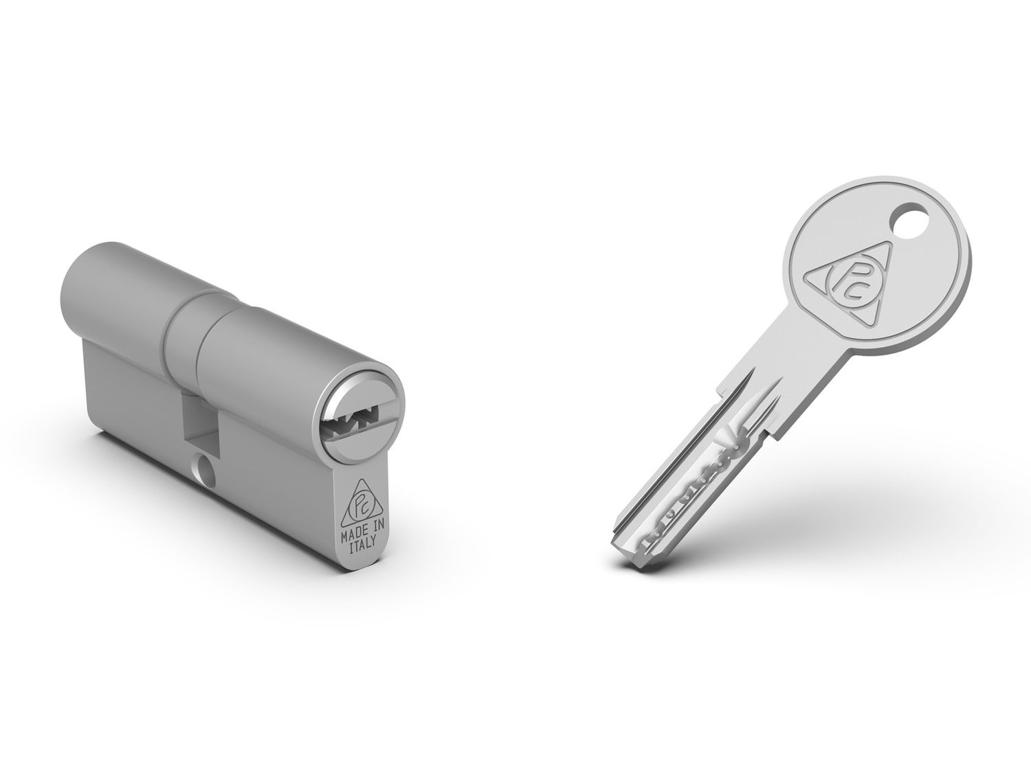 Reversible key europrofile cylinder