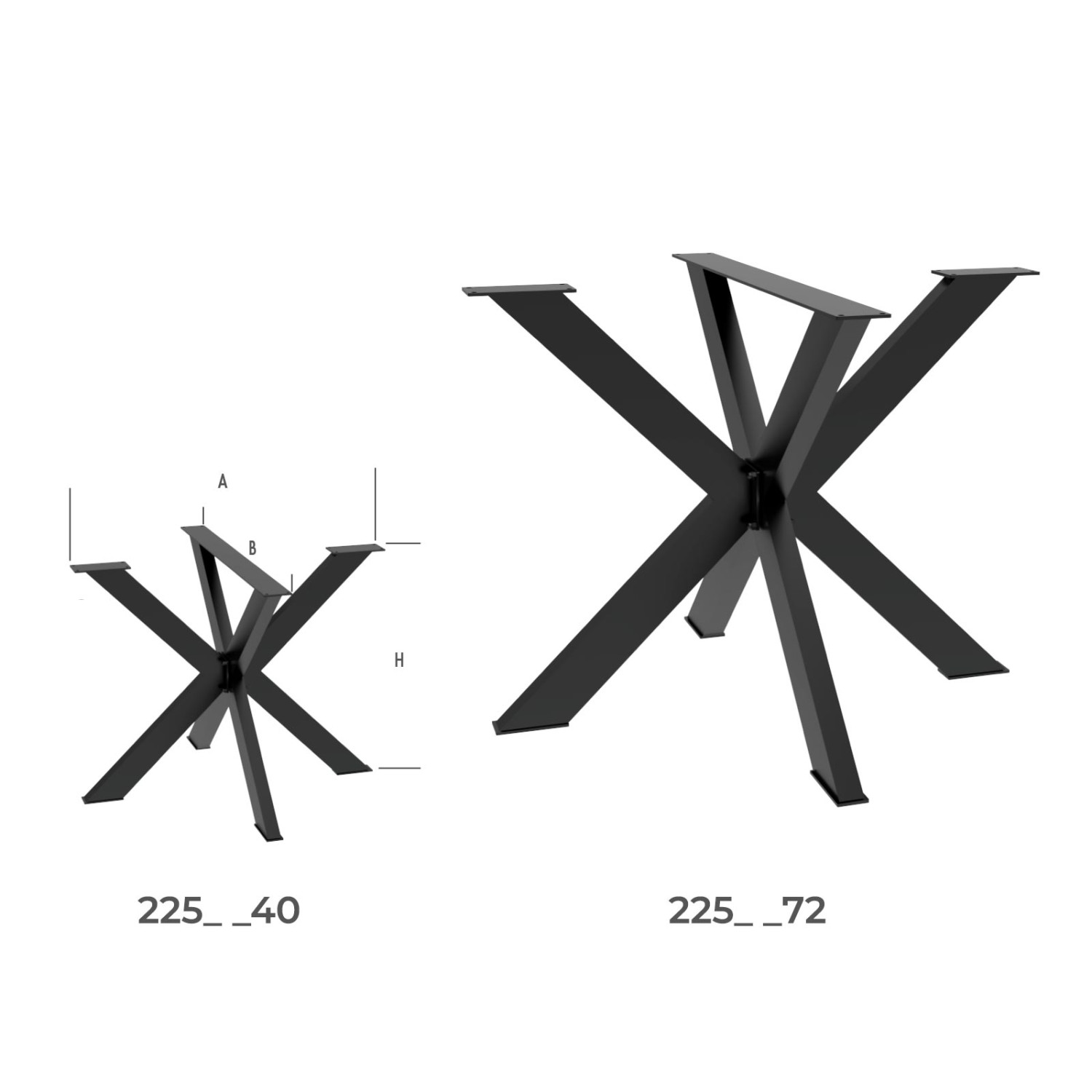 Star table leg